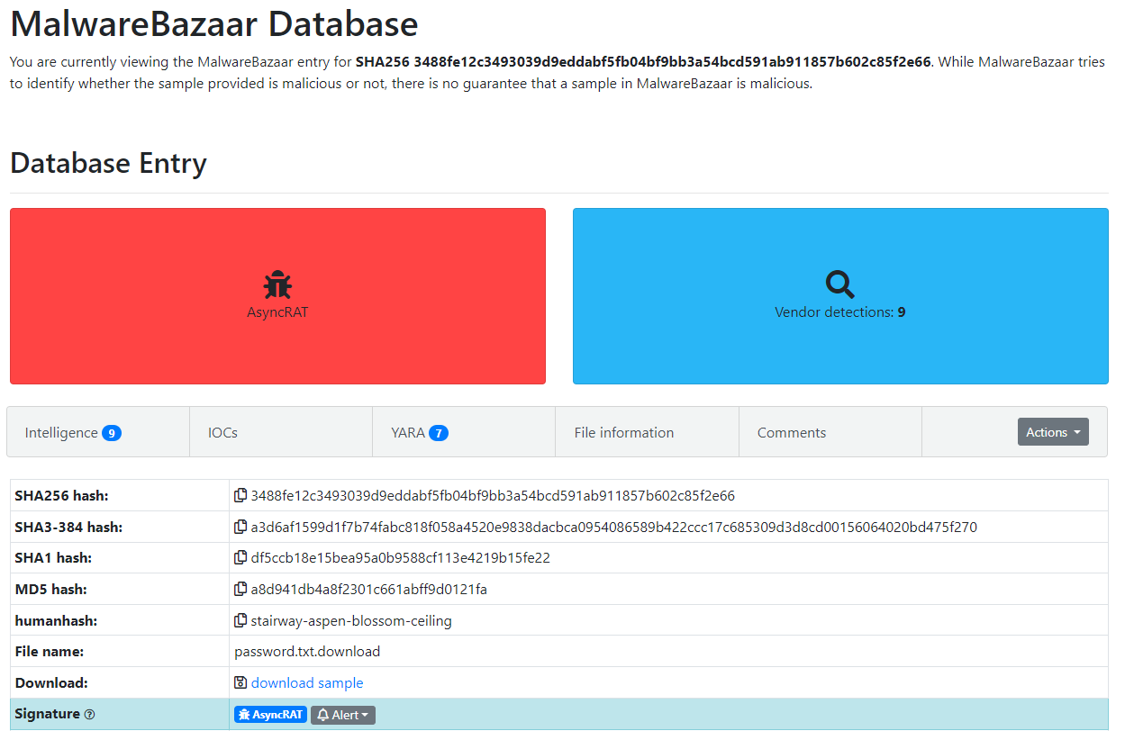 Malware Analysis - AsyncRat - Bar Magnezi [0xMrMagnezi]