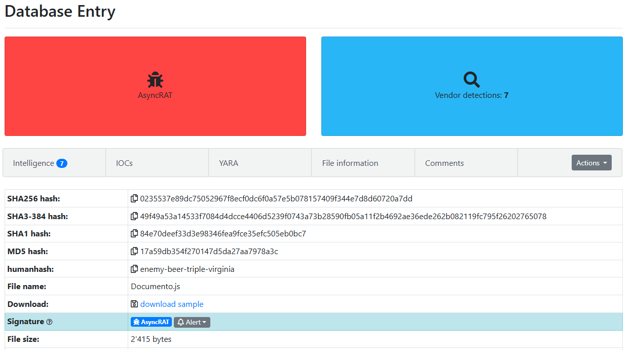 Malware Analysis - AsyncRat - Bar Magnezi [0xMrMagnezi]