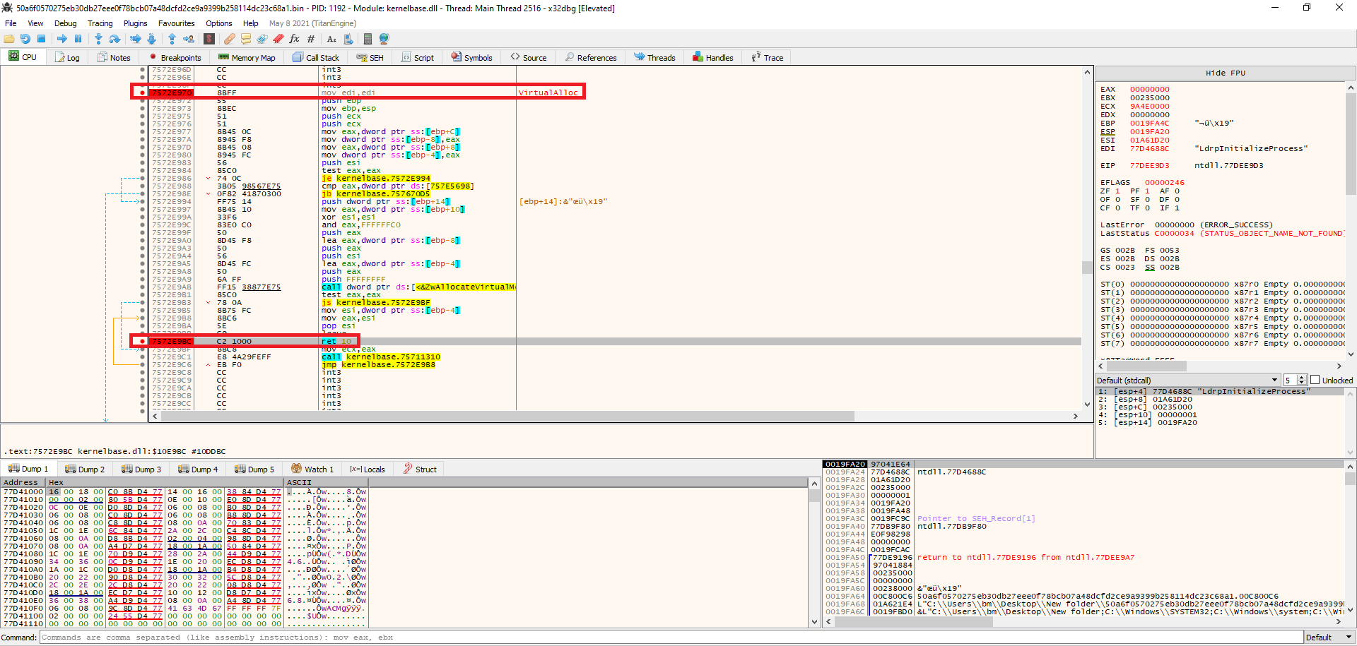 Reverse Engineering Guide - Unpacking Malware - Bar Magnezi [0xMrMagnezi]